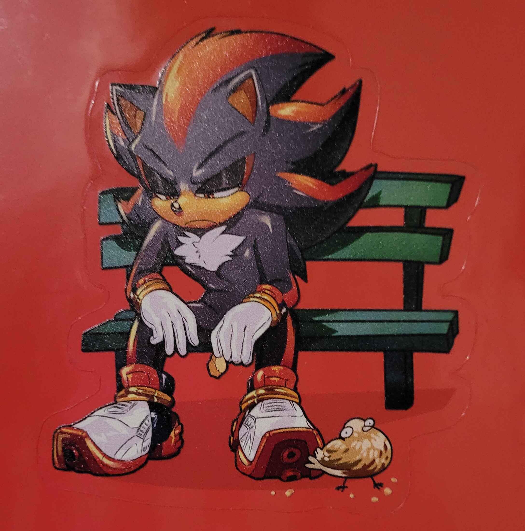 Sad Keanu, Movie Shadow the Hedgehog, Transparent Bg Medium Sticker - Etsy