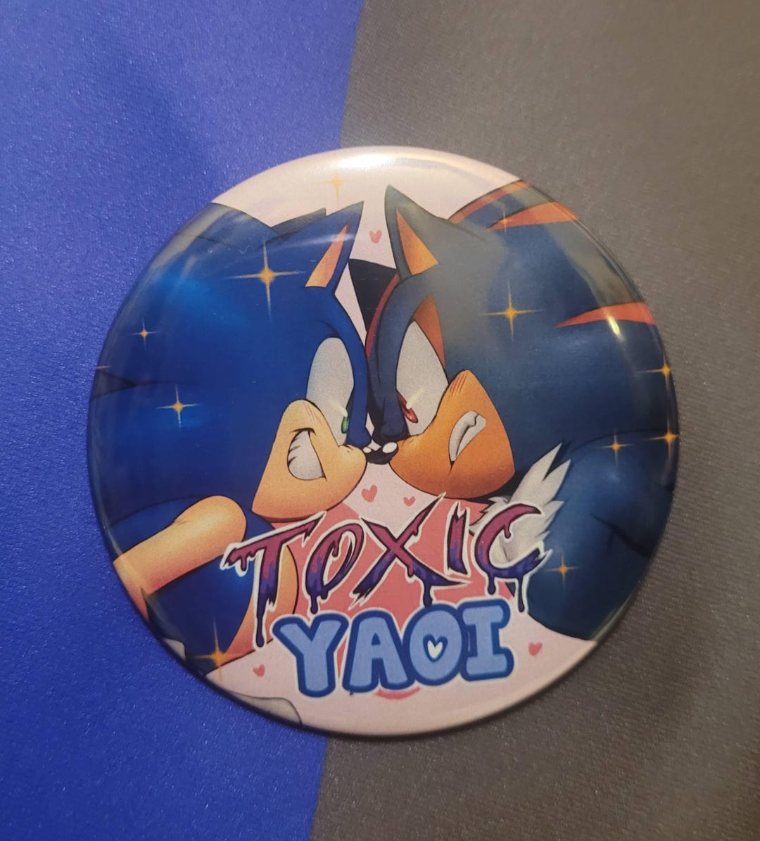 Toxic Yaoi. Sonadow, Sonicxshadow Large Metal Button Badge. - Etsy