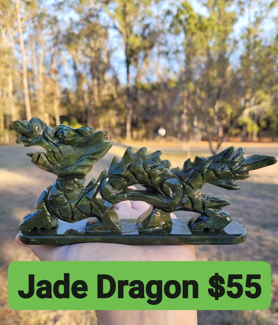 Jade Chinese Dragon/dragon Statue/jade Carving/gemstone Carving/dragon ...