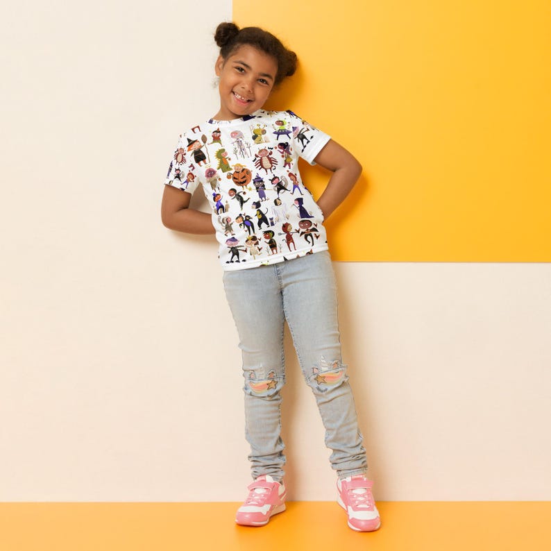 Costume Characters Kids Crew Neck T-shirt - Etsy