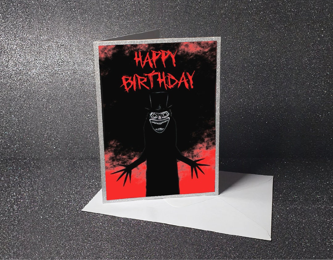 Horror Character Birthday Card Horror Birthday Card Scary Birthday Card ...