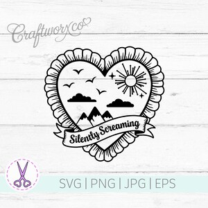 Silently Screaming | SVG / PNG | Cut Files | Cricut | Silhouette ...