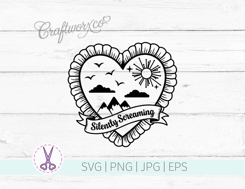 Silently Screaming | SVG / PNG | Cut Files | Cricut | Silhouette ...