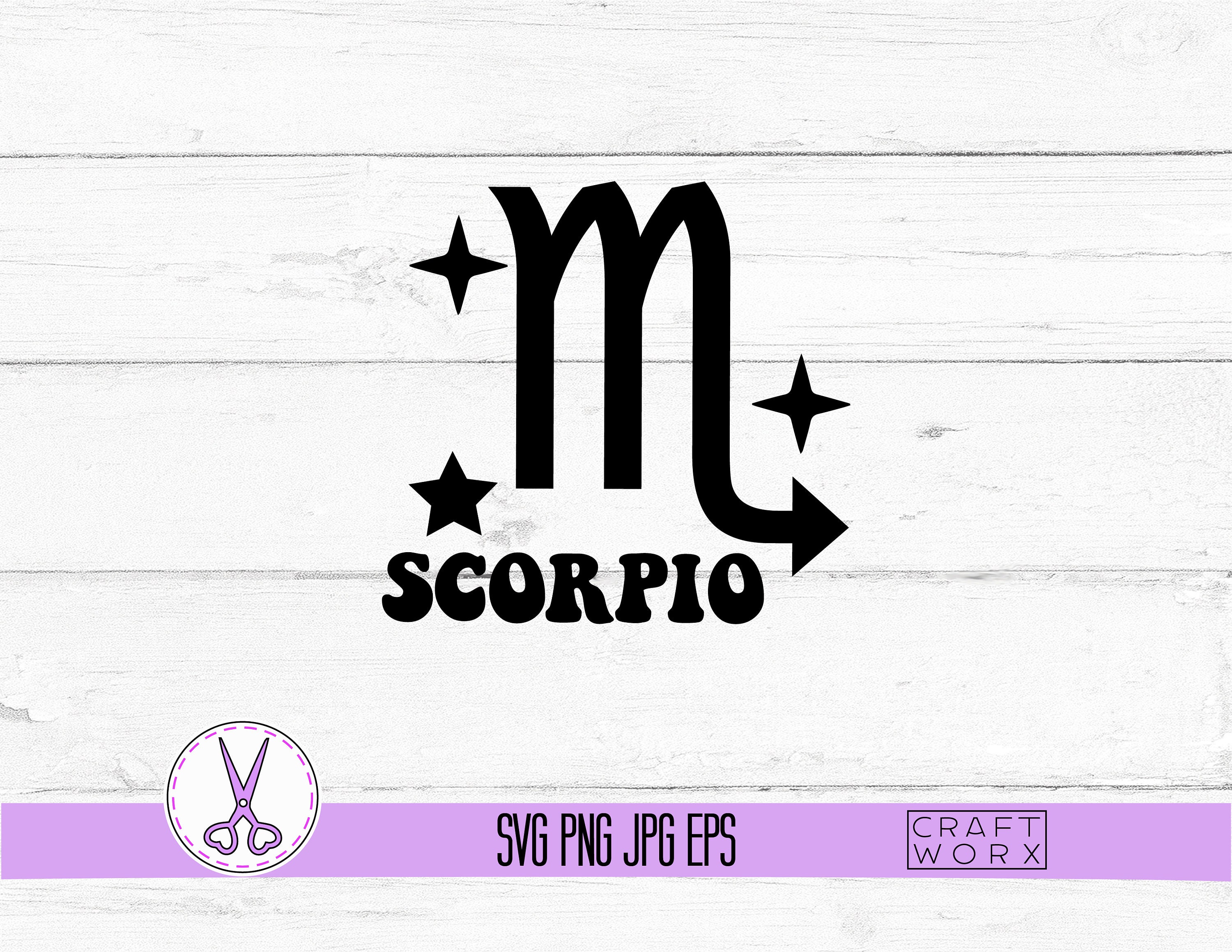 Scorpio SVG / PNG Cut Files Cricut Silhouette Vinyl Cutting Sublimation ...