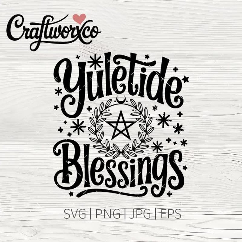 Yule Svg File - Etsy
