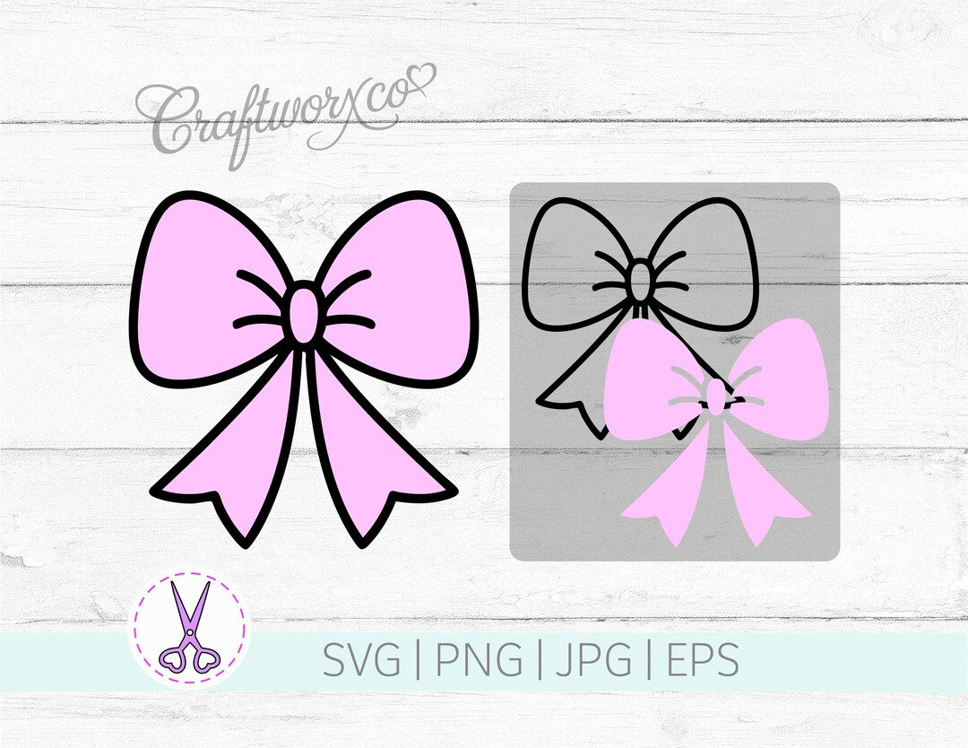 Cute Bow | SVG / PNG | Cut Files | Vinyl Cutting | Craft Making | HTV ...