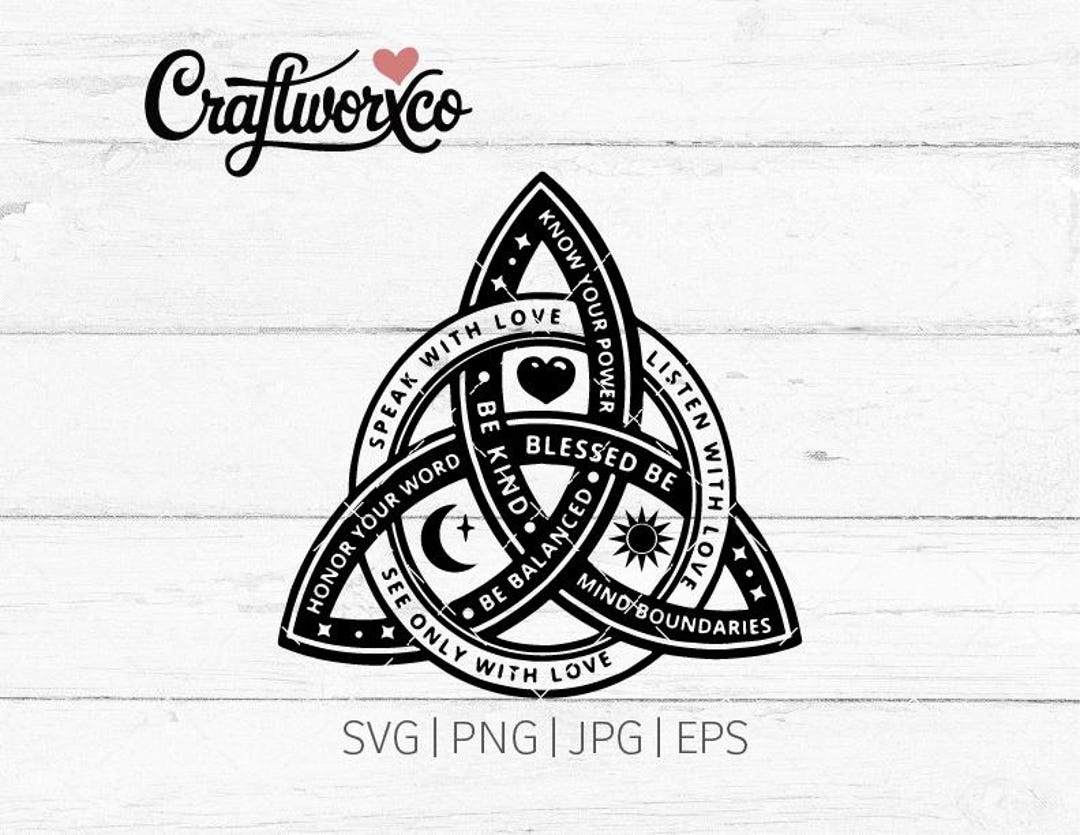 Triquetra SVG / Trinity Knot Clipart - Cut Files (digital Download ...