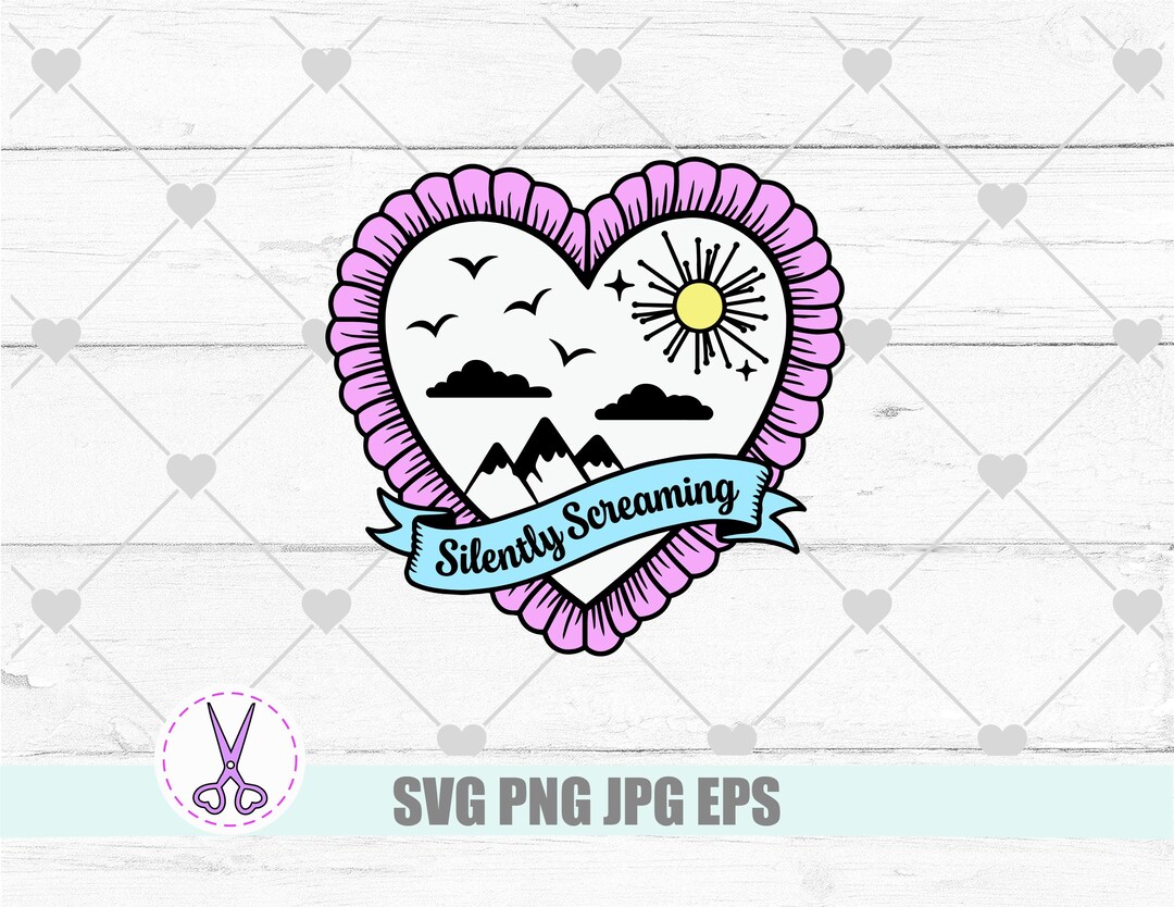 Silently Screaming SVG / PNG Cut Files Cricut Silhouette Vinyl Cutting ...