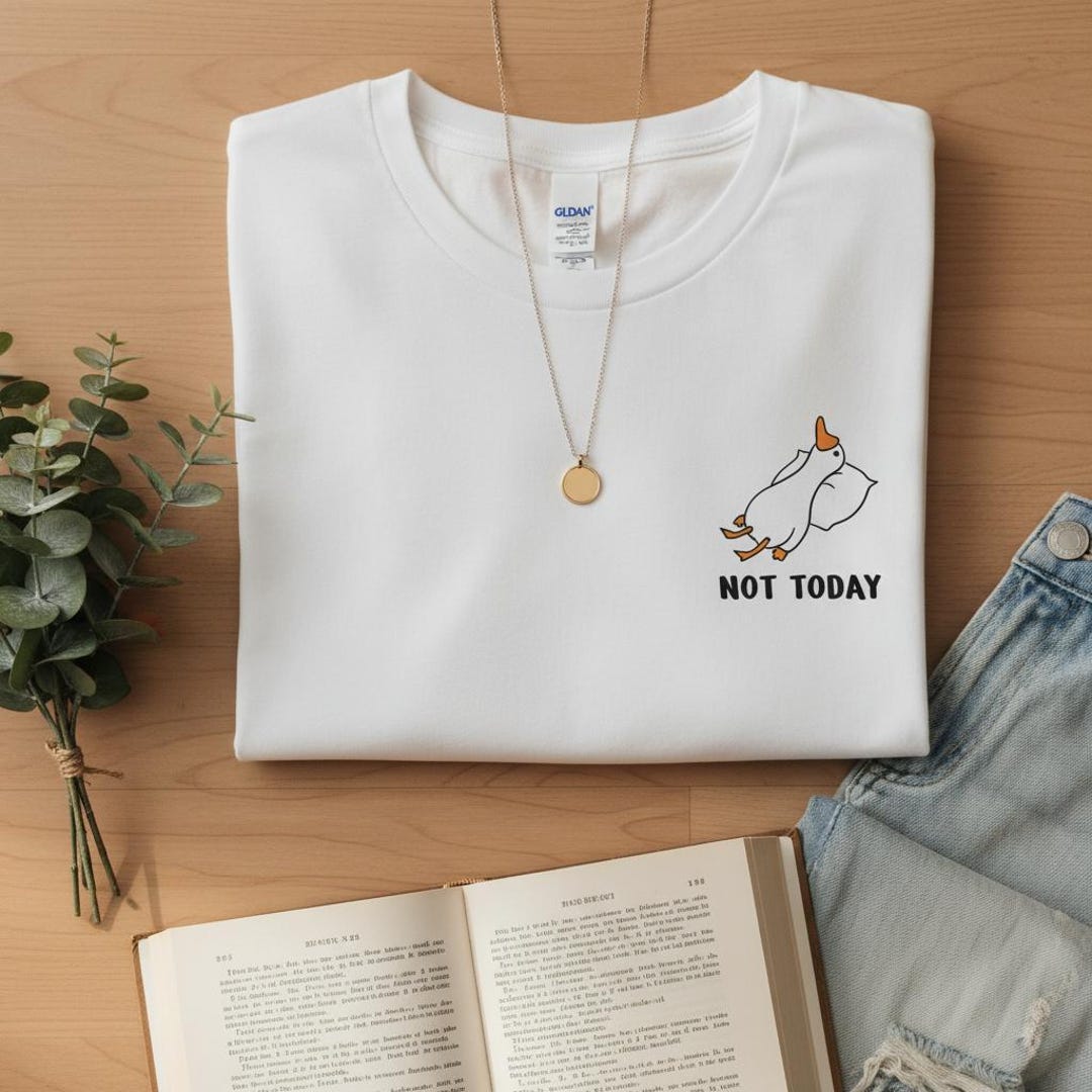 Lazy Goose Oversize Tee, Funny Goose Graphic T Shirt, Unisex Shirt ...