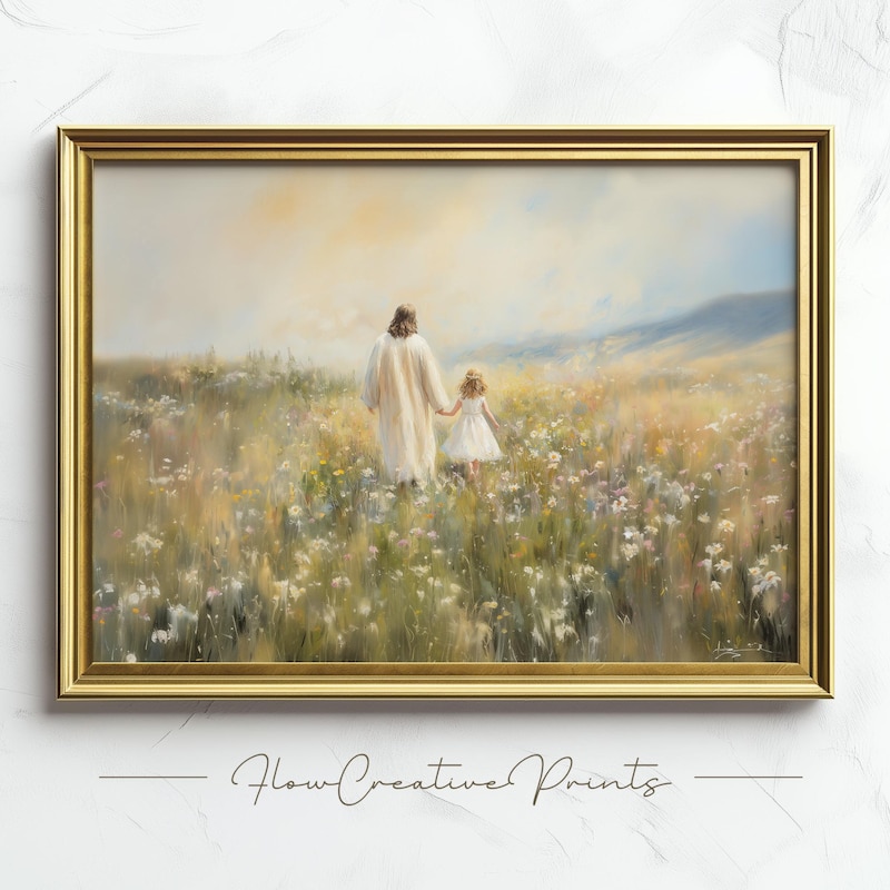 Jesus Pictures With Little Girl - Etsy