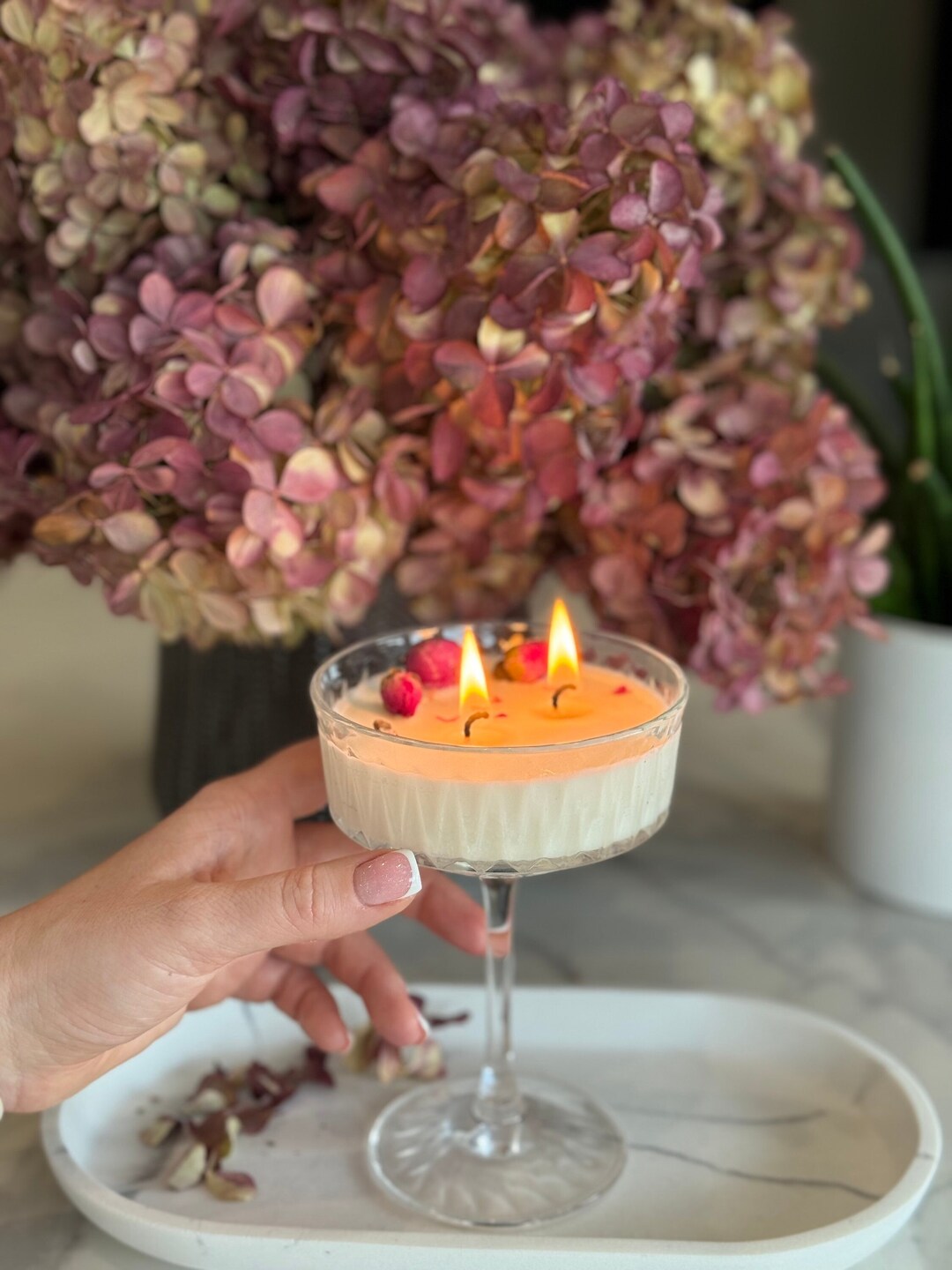 Cocktail Glass Candle, Cocktail Candles, Candle in Cocktail Glass ...