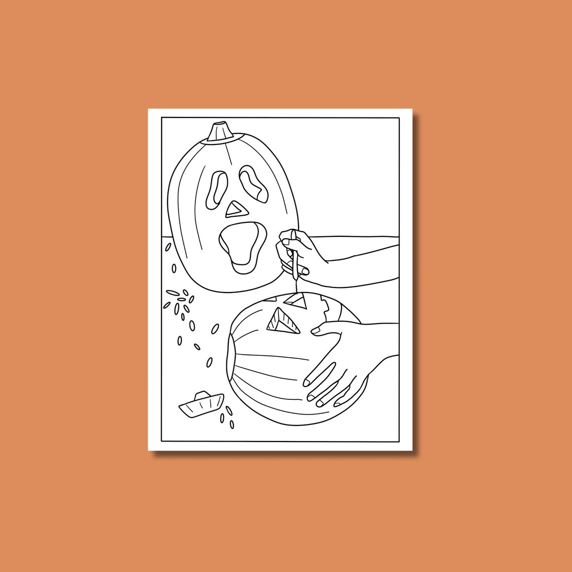 Fall/halloween Coloring Pages - Instant Download - Printable Holiday ...
