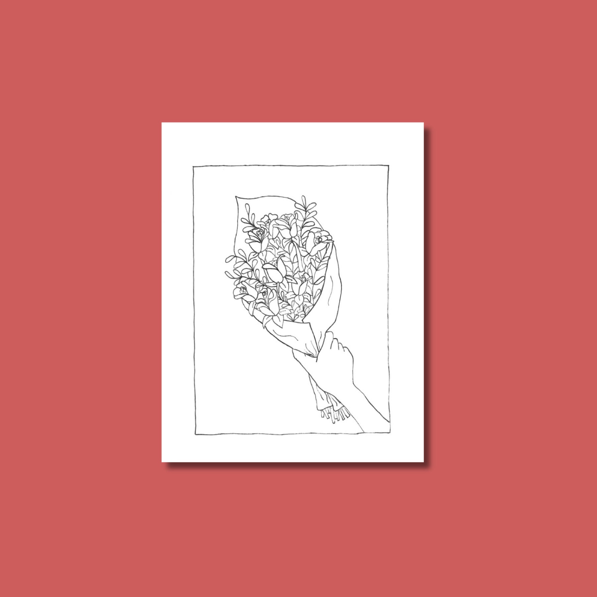 Valentines Day Coloring Page Set Instant Download Printable Hand Drawn ...