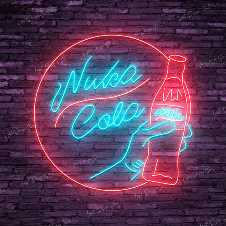 Nuka Cola Neon Sign, Perfect for Home Decor, Unique Gift Idea, Adds ...