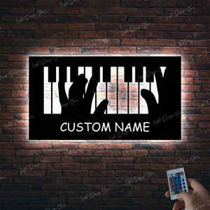 Wooden Piano LED Sign, Musical Wall Sign Lighting, Home Decoration for ...