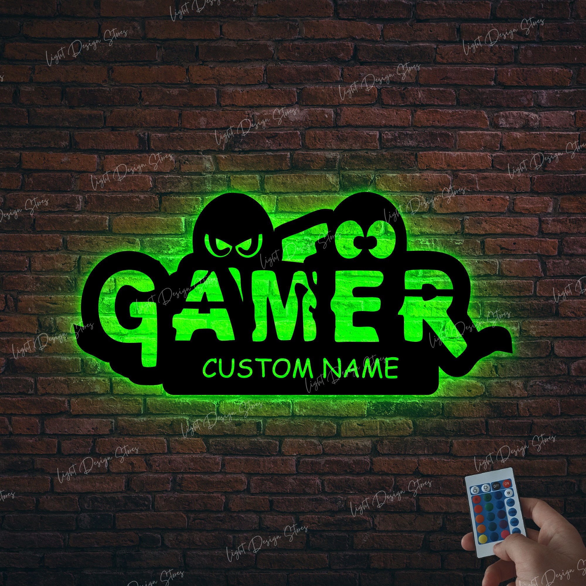 Custom Gamer Led Sign, Gamer Room Wall Decor, Home Decor, Personalized ...