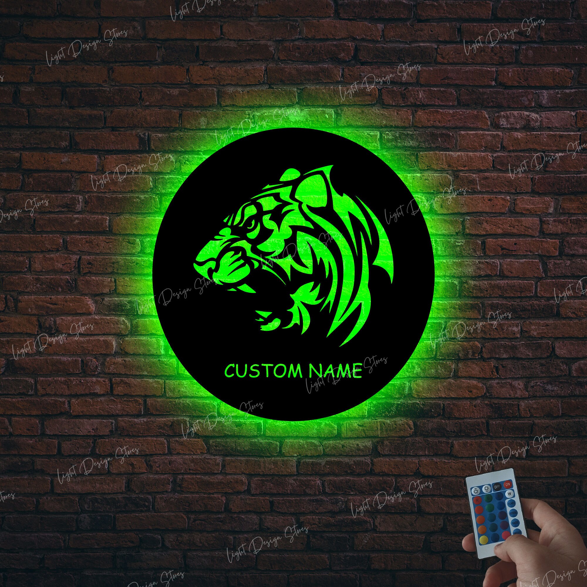 Custom Tiger Head Led Sign, Tiger Neon Sign, Tiger Led Sign, Tiger Wall ...
