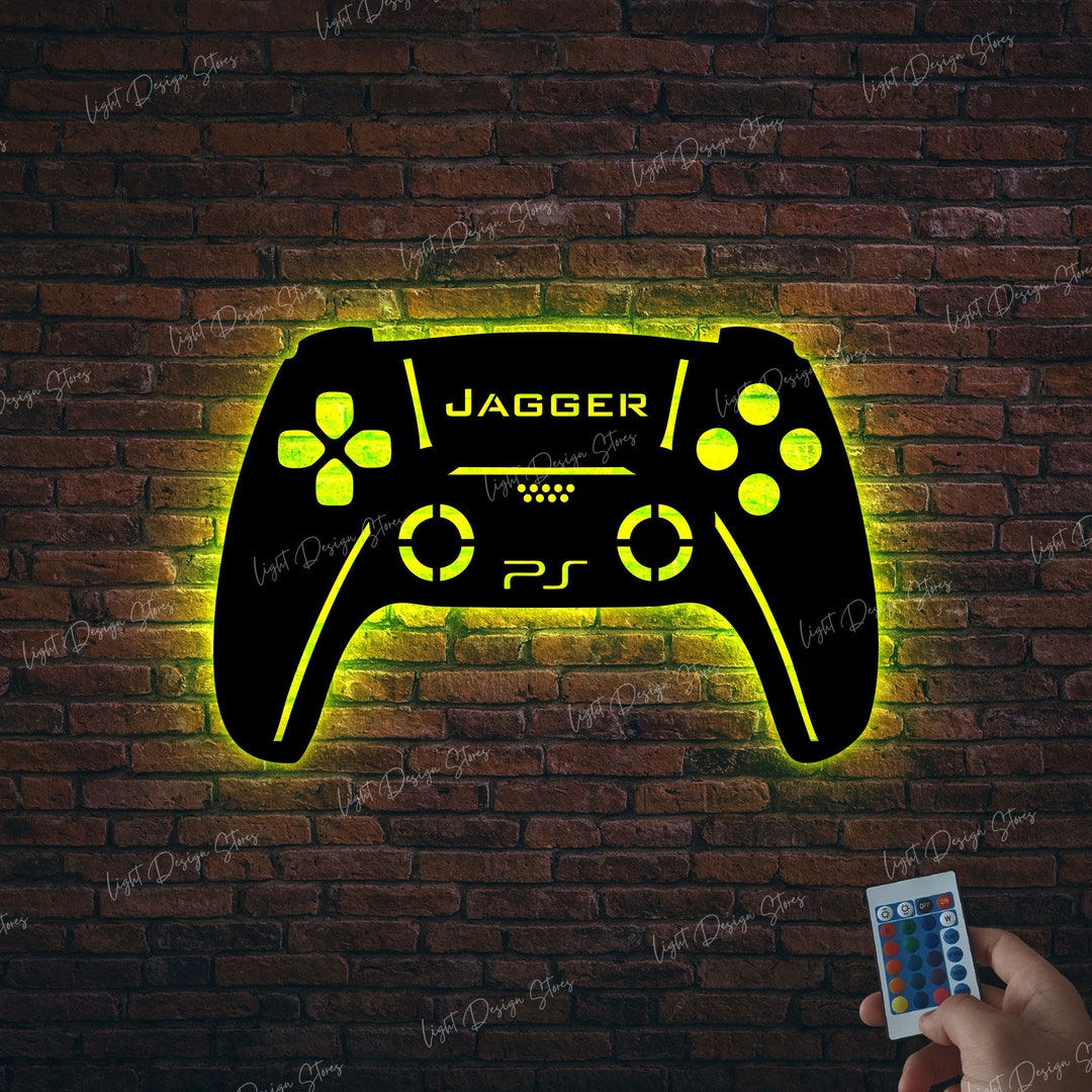Custom LED Gaming Room Sign, Game Room Wall Decor With Lights, Gamer ...