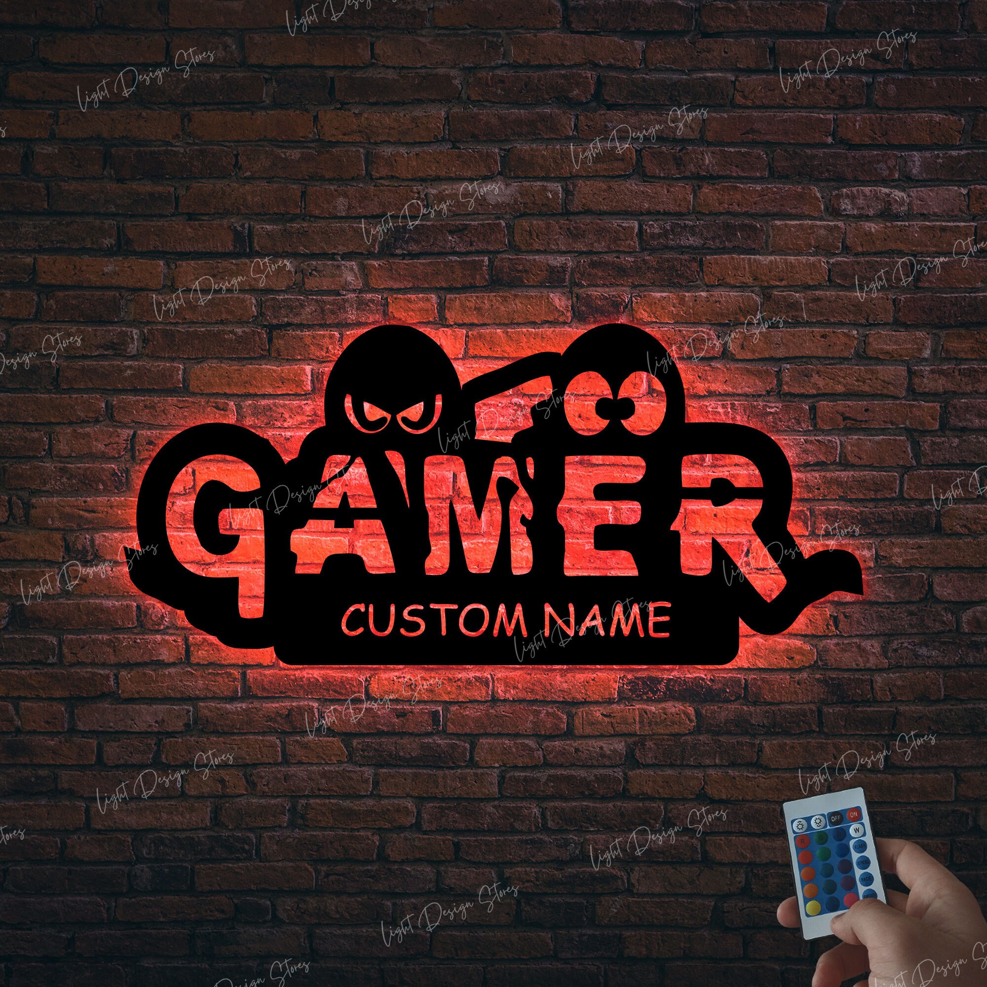 Custom Gamer Led Sign, Gamer Room Wall Decor, Home Decor, Personalized ...