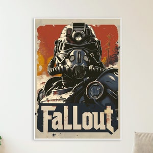 Fallout Wall Art Gaming Poster Ideal for Elevating Your Man Cave Game ...