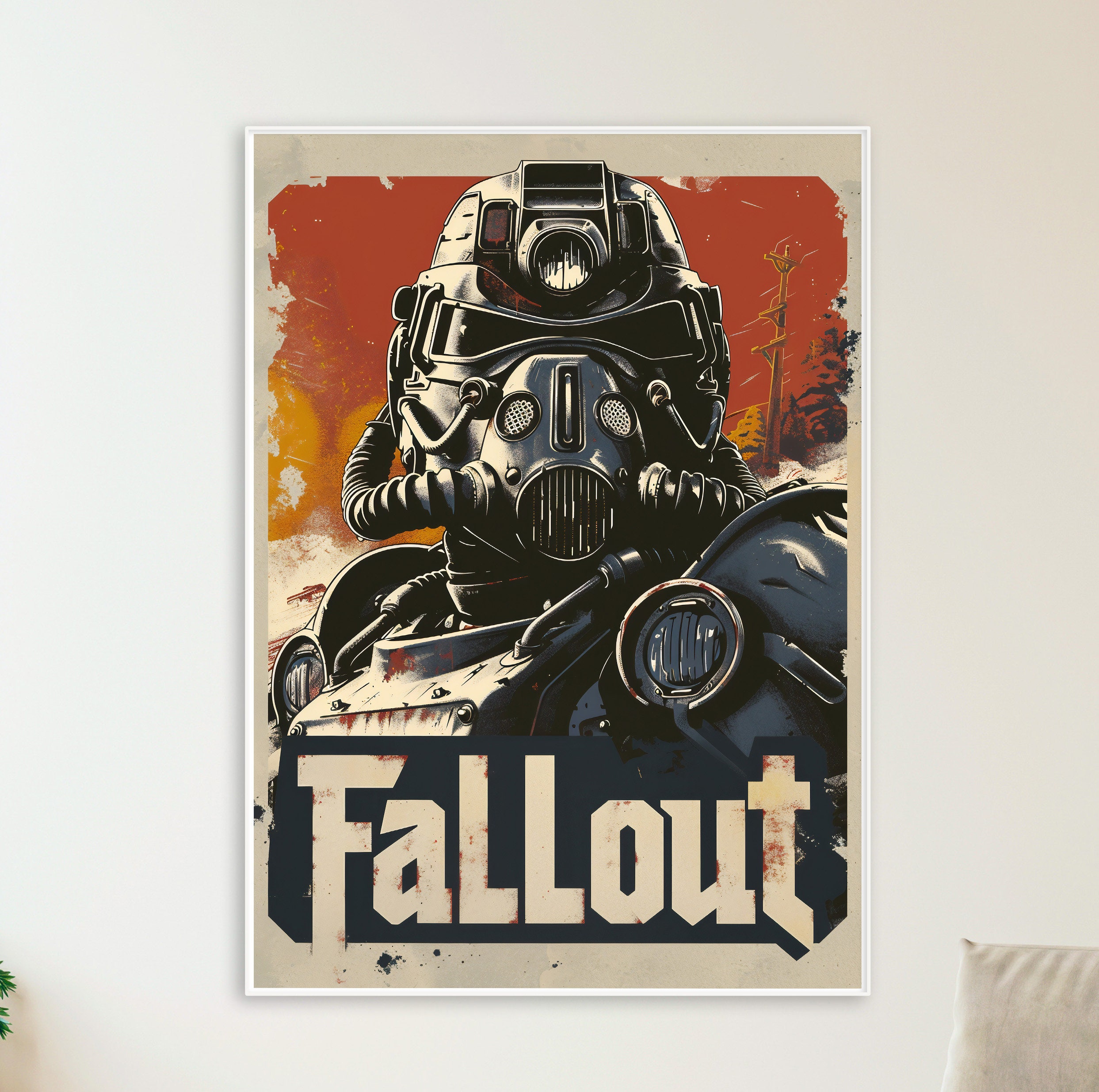 Fallout Wall Art Gaming Poster Ideal for Elevating Your Man Cave Game ...