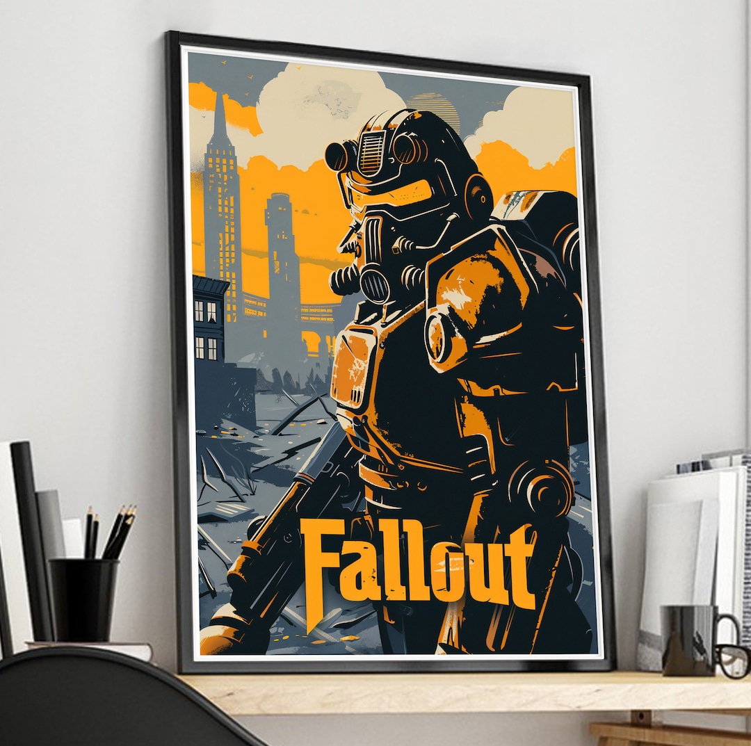 Fallout Wall Art: Gaming Poster,power Armor in an Apocalyptic World ...