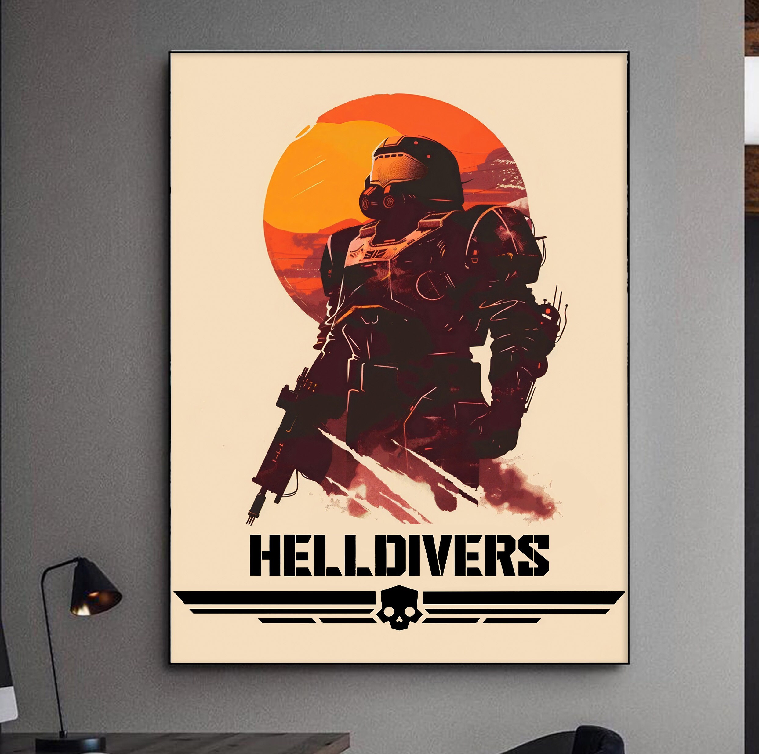 Helldivers Wall Art: Gaming Poster, Ideal Gamer Gift for Man Cave or ...