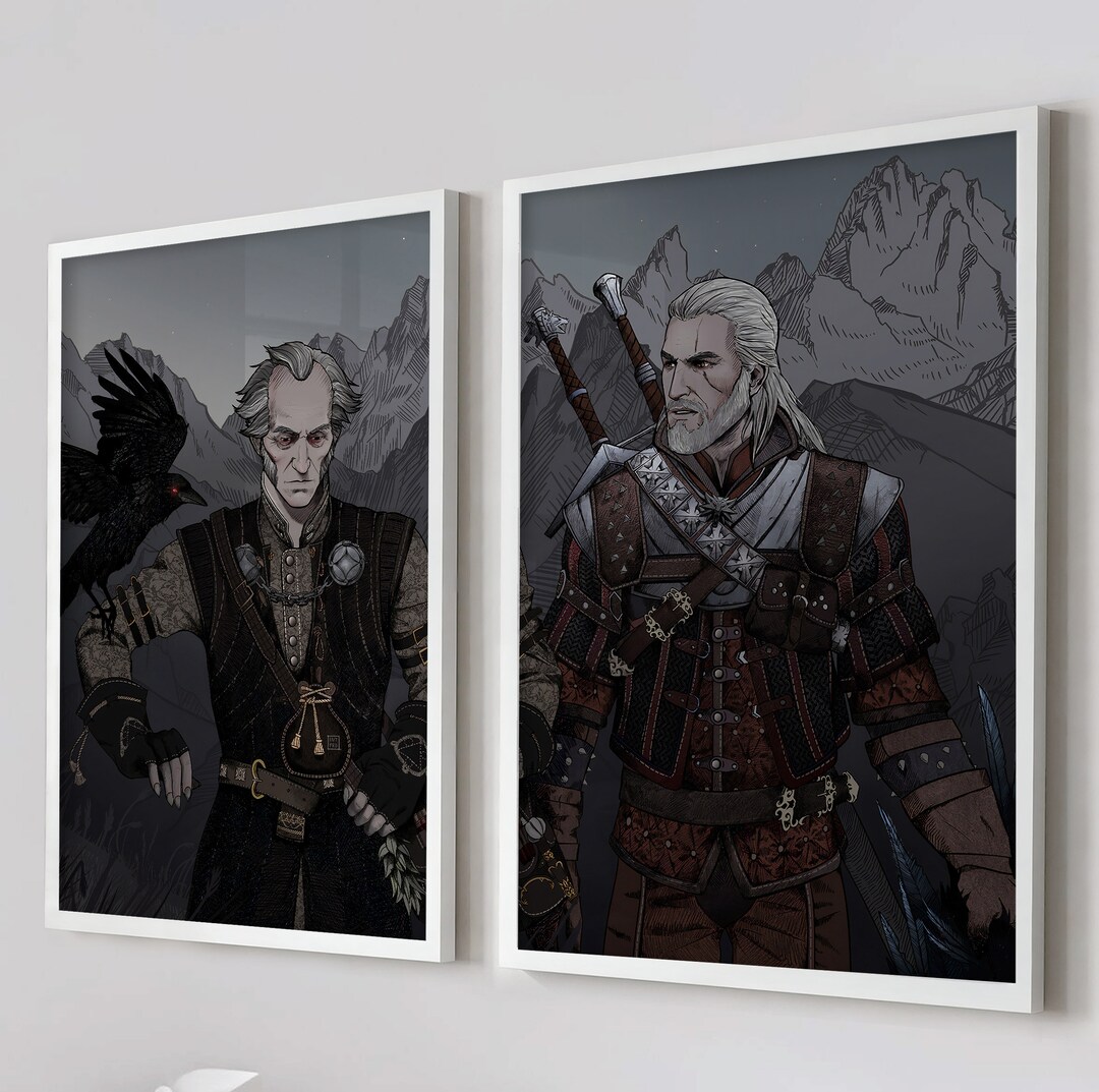 The Witcher 3 Wild Hunt Geralt of Rivia & Regis Game Poster Single ...