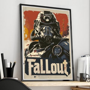 Fallout Wall Art Gaming Poster Ideal for Elevating Your Man Cave Game ...