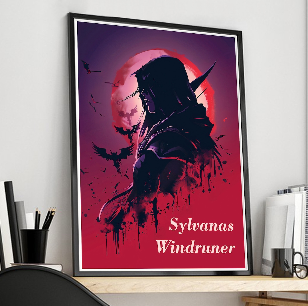 World of Warcraft Wall Art: Sylvanas Windrunner , Gaming Poster, Teen ...