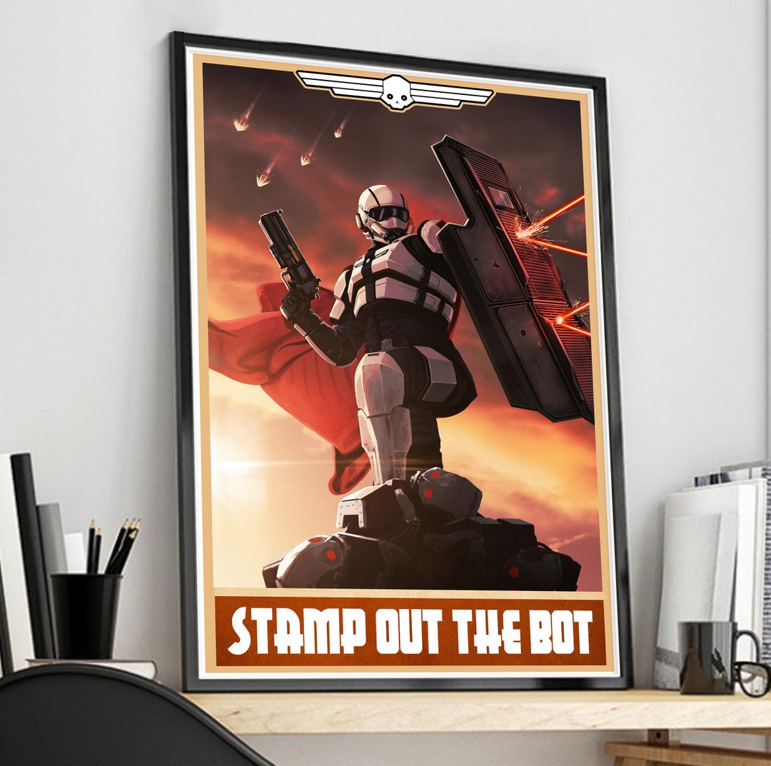 Helldivers Print: Video Game Art , Poster for Wall Decor, Perfect Gamer ...