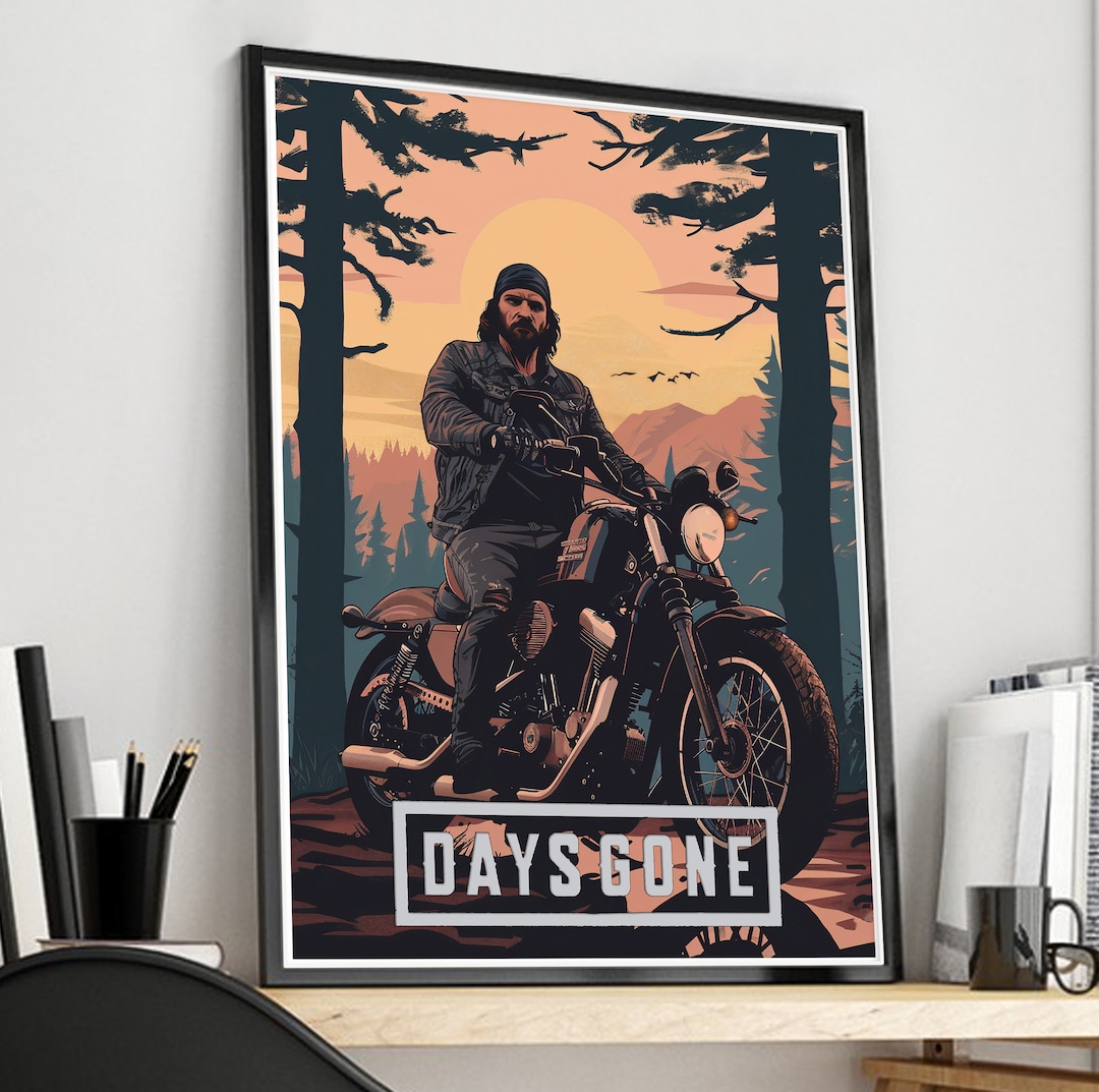 Days Gone Poster Print Gaming Poster Room Decor Wall Decor Gaming Decor ...