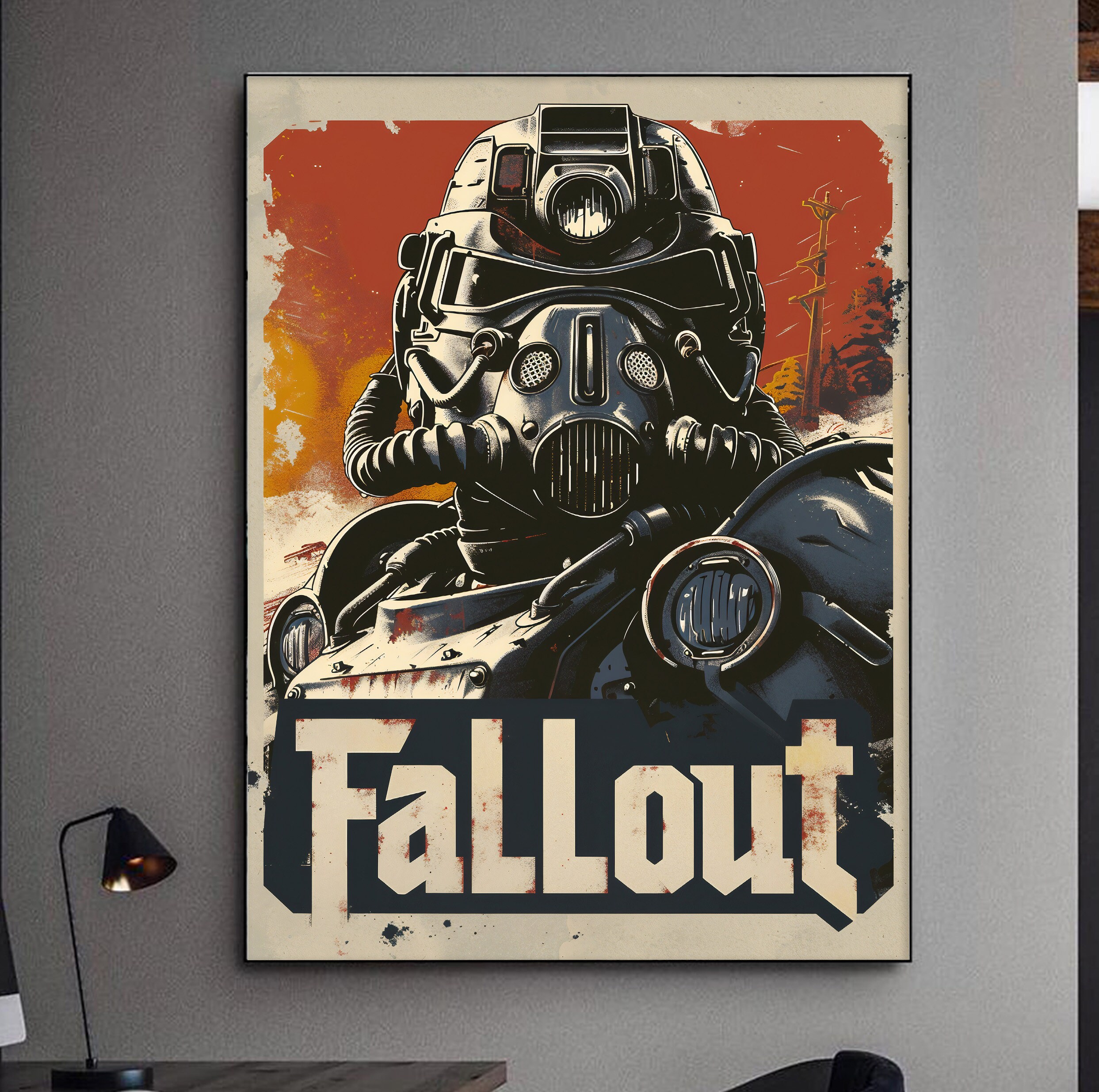 Fallout Wall Art Gaming Poster Ideal for Elevating Your Man Cave Game ...