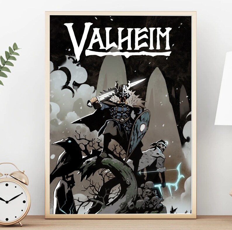 Valheim Print: Video Game Art , Viking ,poster for Wall Decor, Perfect ...