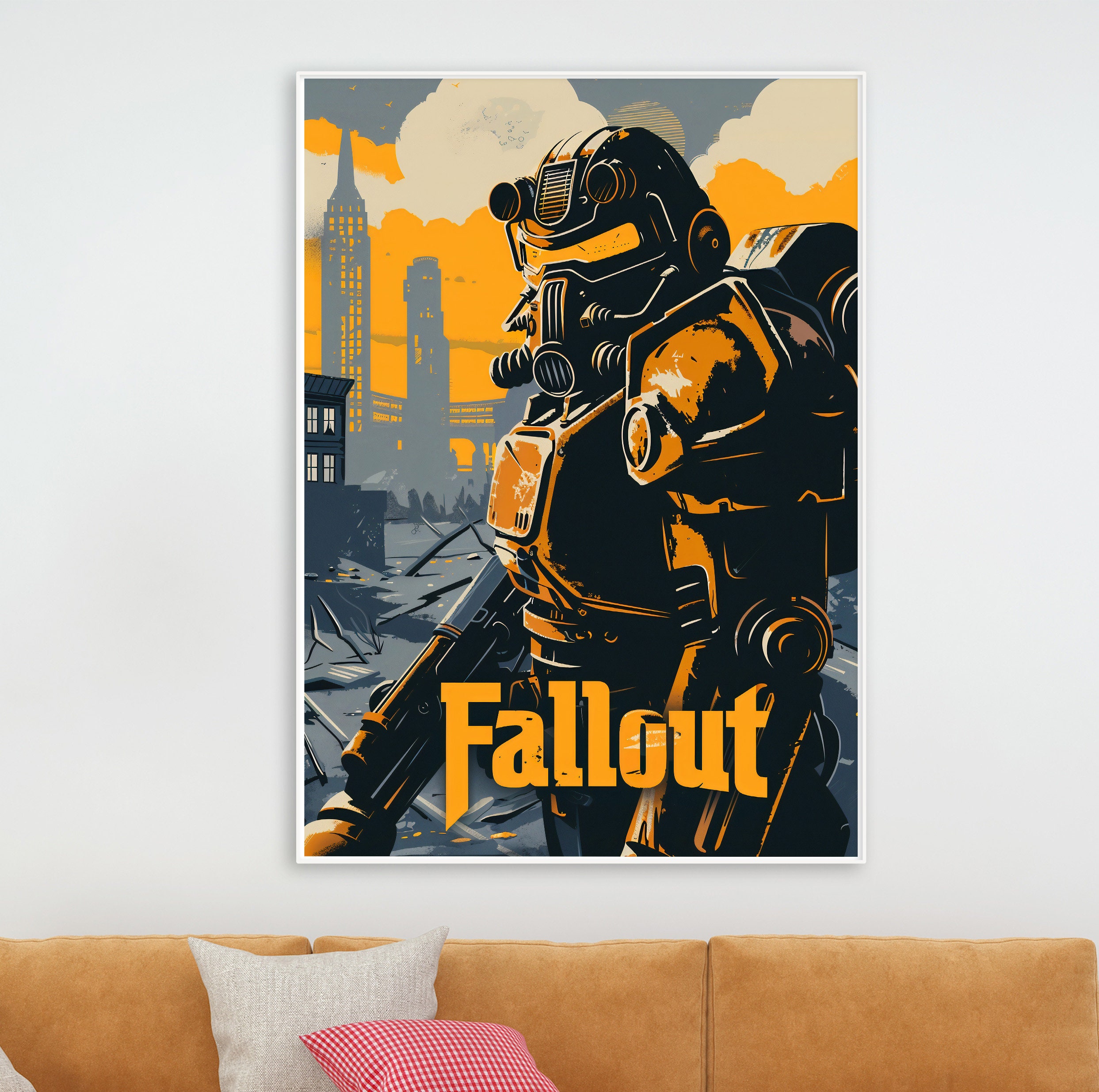 Fallout Wall Art: Gaming Poster,power Armor in an Apocalyptic World ...