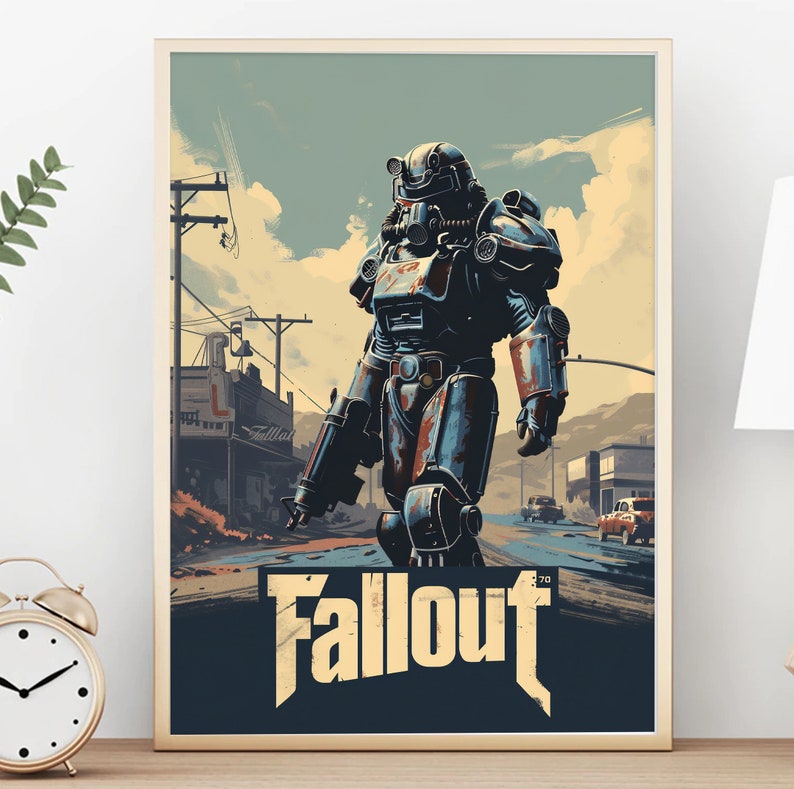 Fallout Wall Art: Gaming Poster, Ideal for Elevating Your Man Cave or ...