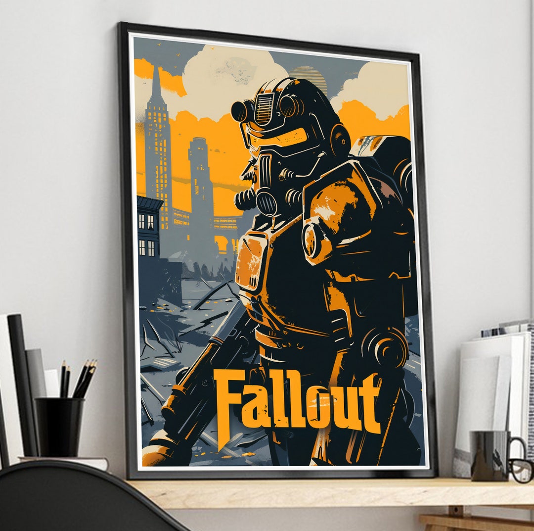 Fallout Wall Art: Gaming Poster,power Armor in an Apocalyptic World ...