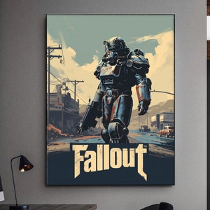 Fallout Wall Art: Gaming Poster, Ideal for Elevating Your Man Cave or ...