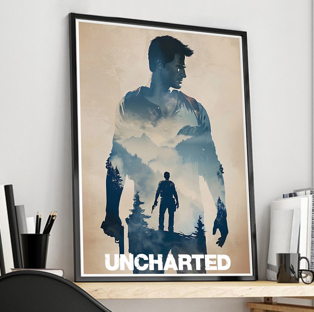 Uncharted Wall Art: Nathan Drake , Gaming Poster, Ideal for Elevating ...