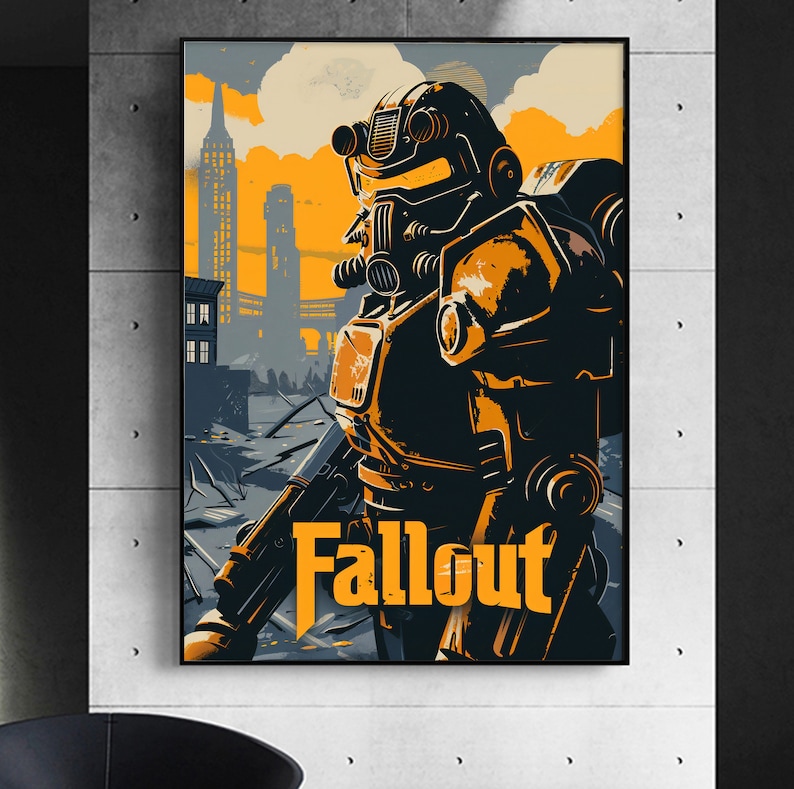 Fallout Wall Art: Gaming Poster,power Armor in an Apocalyptic World ...