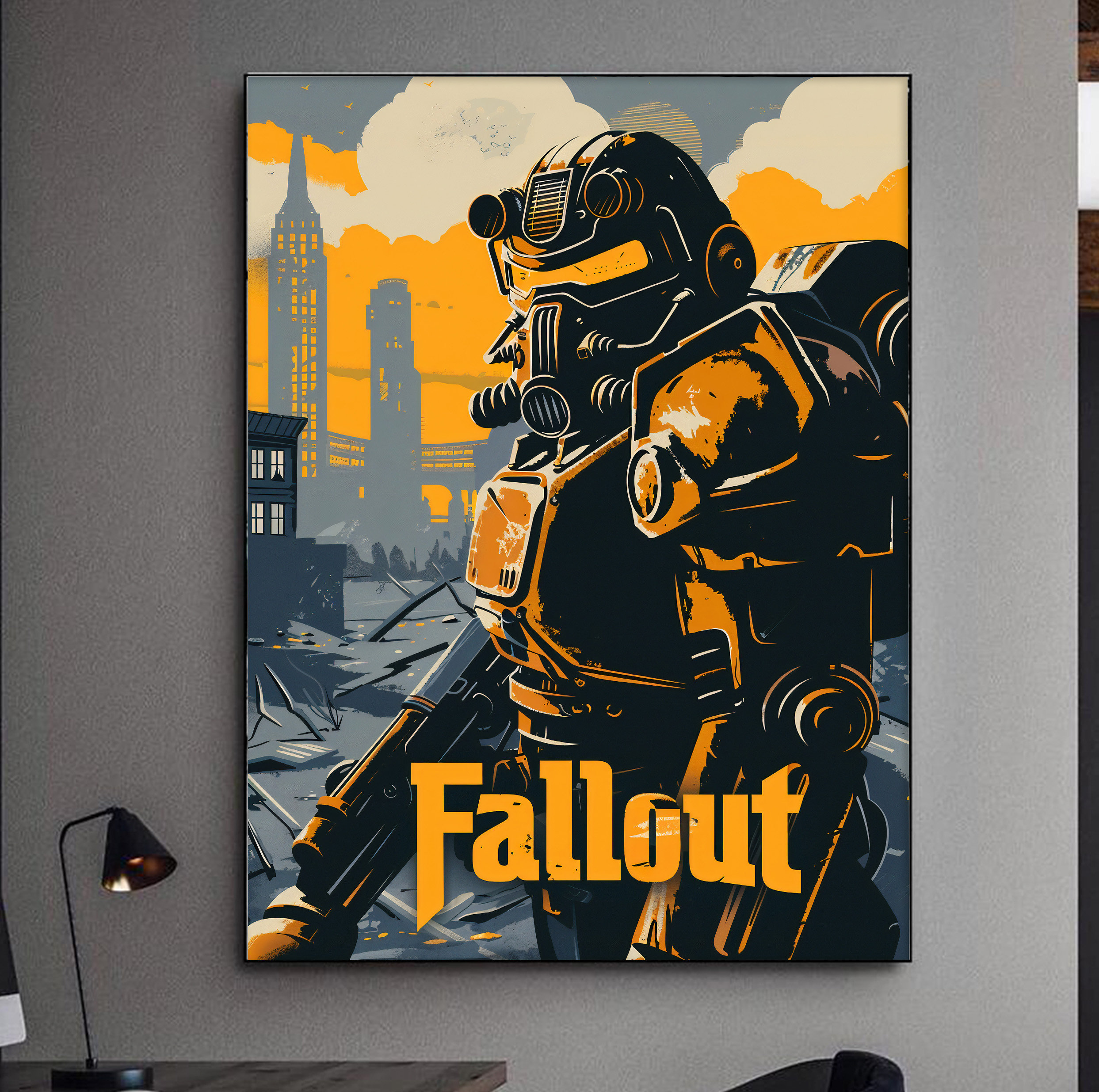 Fallout Wall Art: Gaming Poster,power Armor in an Apocalyptic World ...