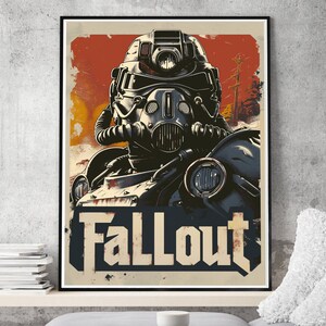Fallout Wall Art Gaming Poster Ideal for Elevating Your Man Cave Game ...