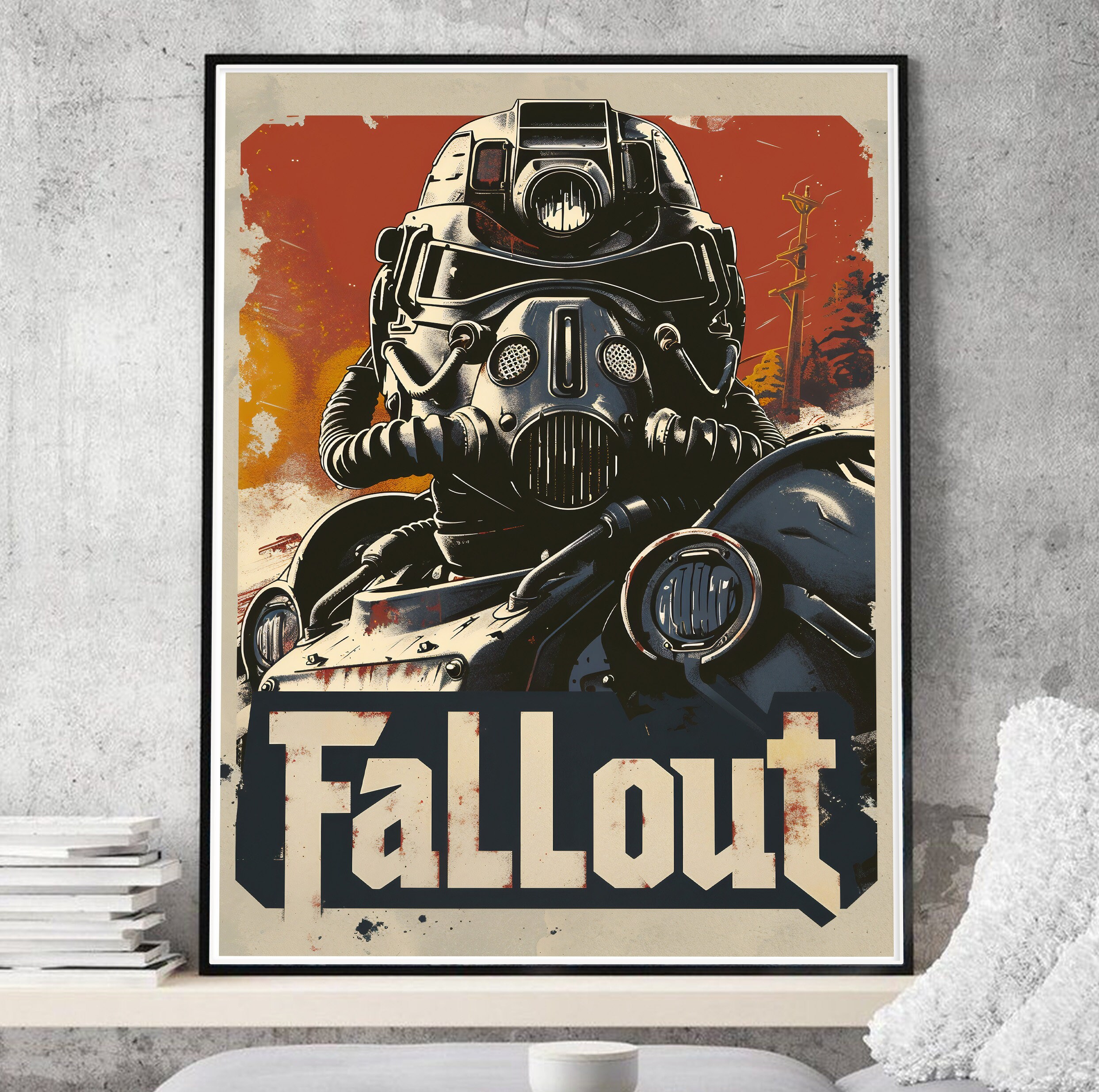 Fallout Wall Art Gaming Poster Ideal for Elevating Your Man Cave Game ...