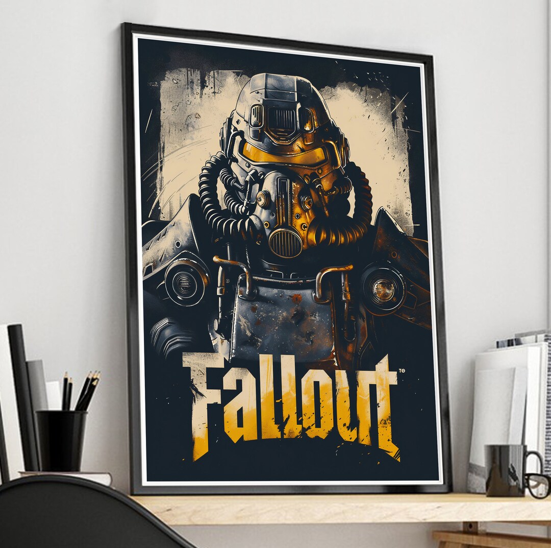 Fallout Wall Art Gaming Poster Ideal for Elevating Your Man Cave Game ...
