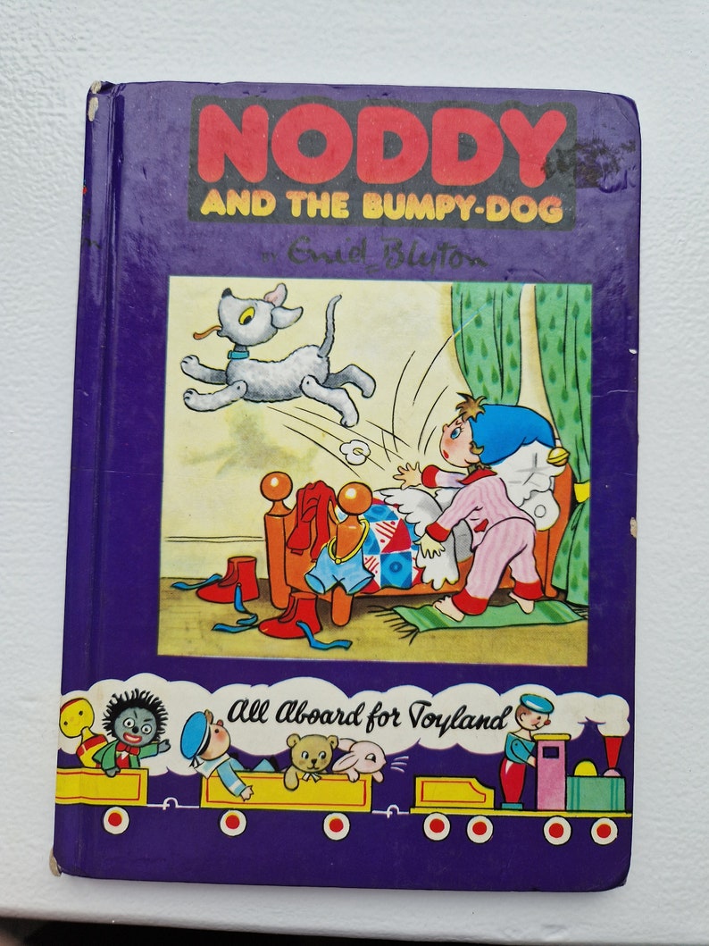 Noddy and the Bumpy Dog by Enid Blyton. Vintage Children's Book 1969 - Etsy