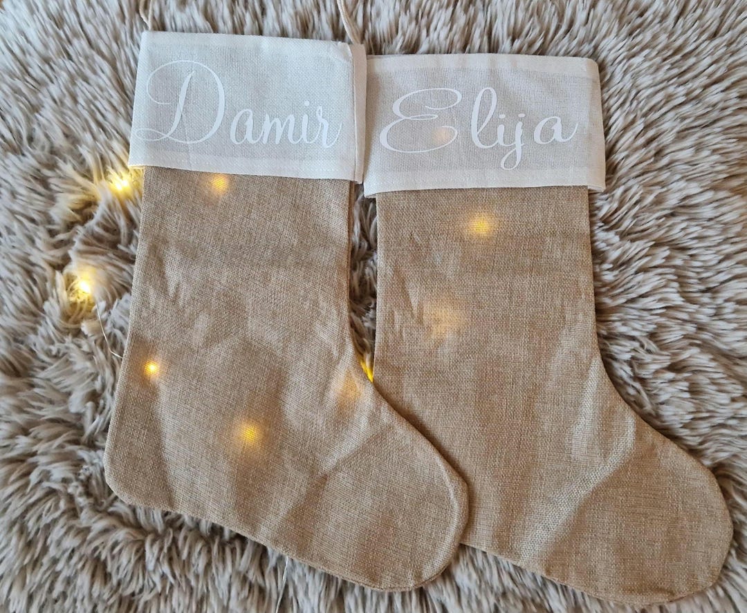 Personalized Santa Claus Boots Christmas Gift Santa Claus Boots Jute - Etsy