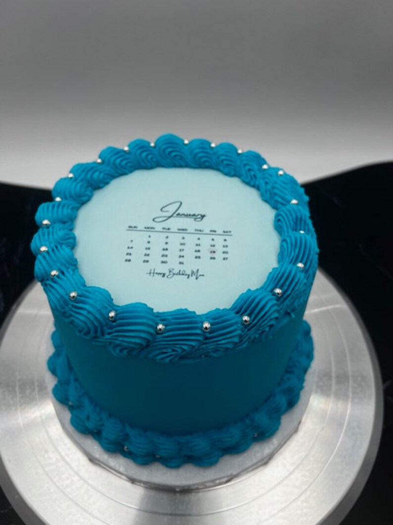 The Ultimate 2025 All-in-one Calendar Cake Template - Heart, Circle ...