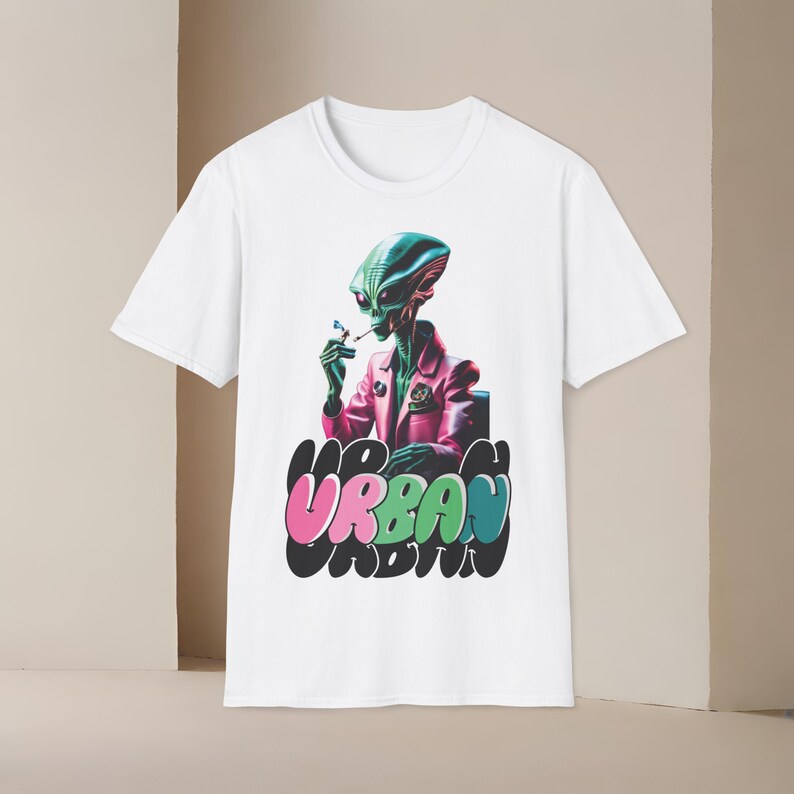 Unisex Urban Alien Vibrant Streetwear Graphic Tee - Etsy