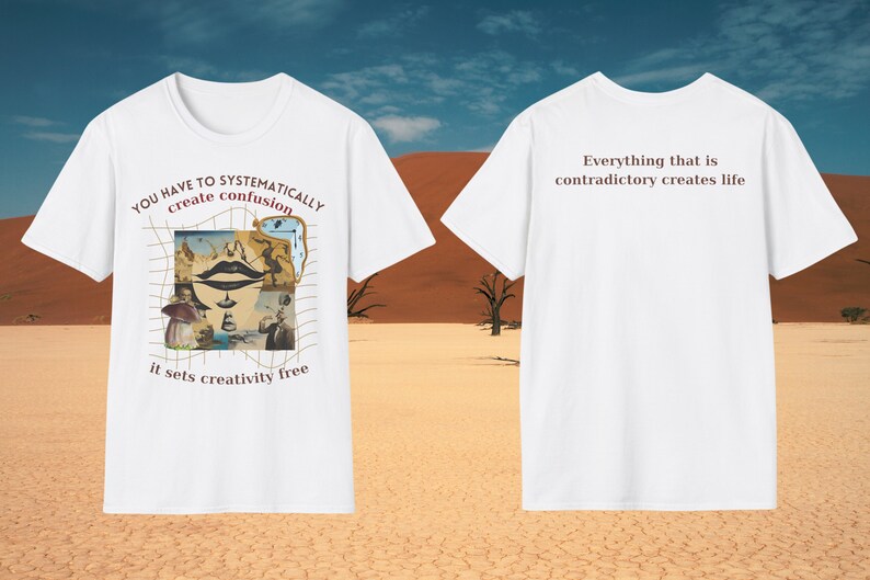 Salvador Dali Print , Artsy T-shirt , Wearable Art , Aesthetic Clothing ...