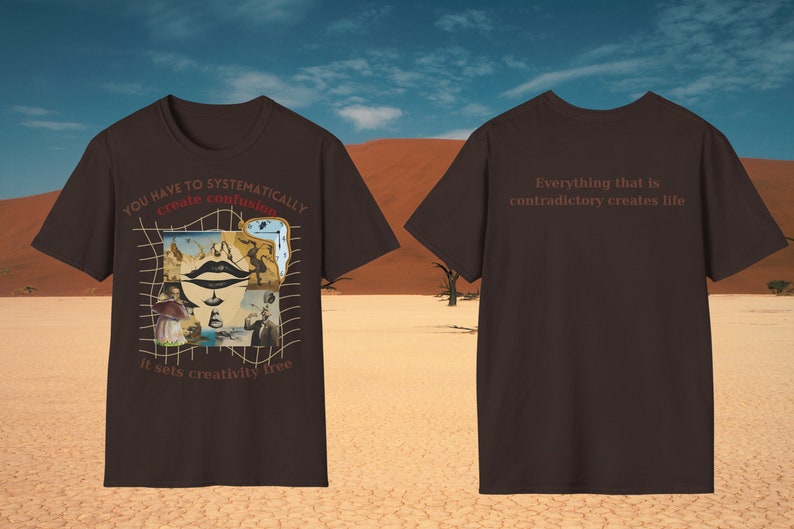 Salvador Dali Print , Artsy T-shirt , Wearable Art , Aesthetic Clothing ...